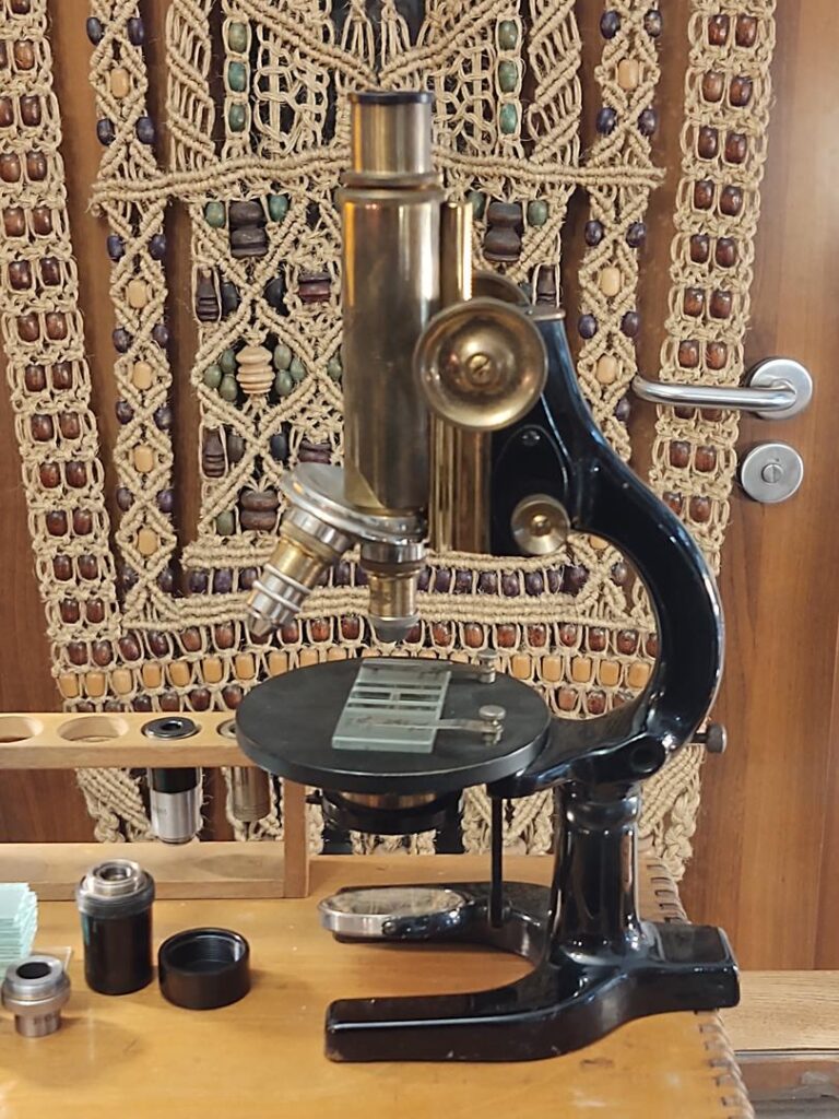 Zabytkowy mikroskop REICHERT WIEN – Antykikormoran